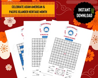 Aapi Word Search | Etsy