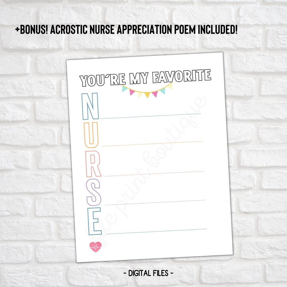 Nurse Appreciation Printable Nurse Appreciation Week Nurses - Etsy