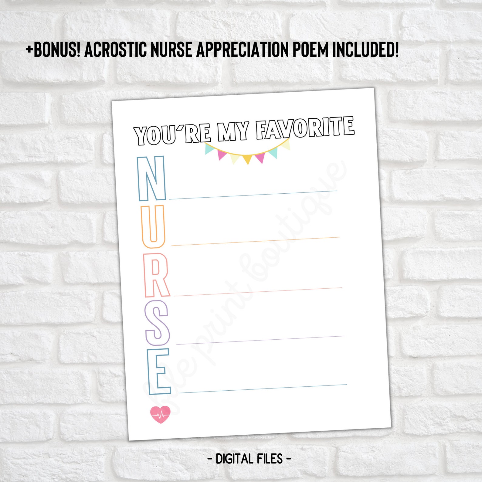 Nurse Appreciation Printable Nurse Appreciation Week Nurses - Etsy
