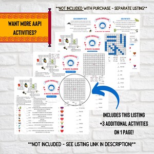AAPI Heritage Month Printable Activity AAPI Printable Word - Etsy