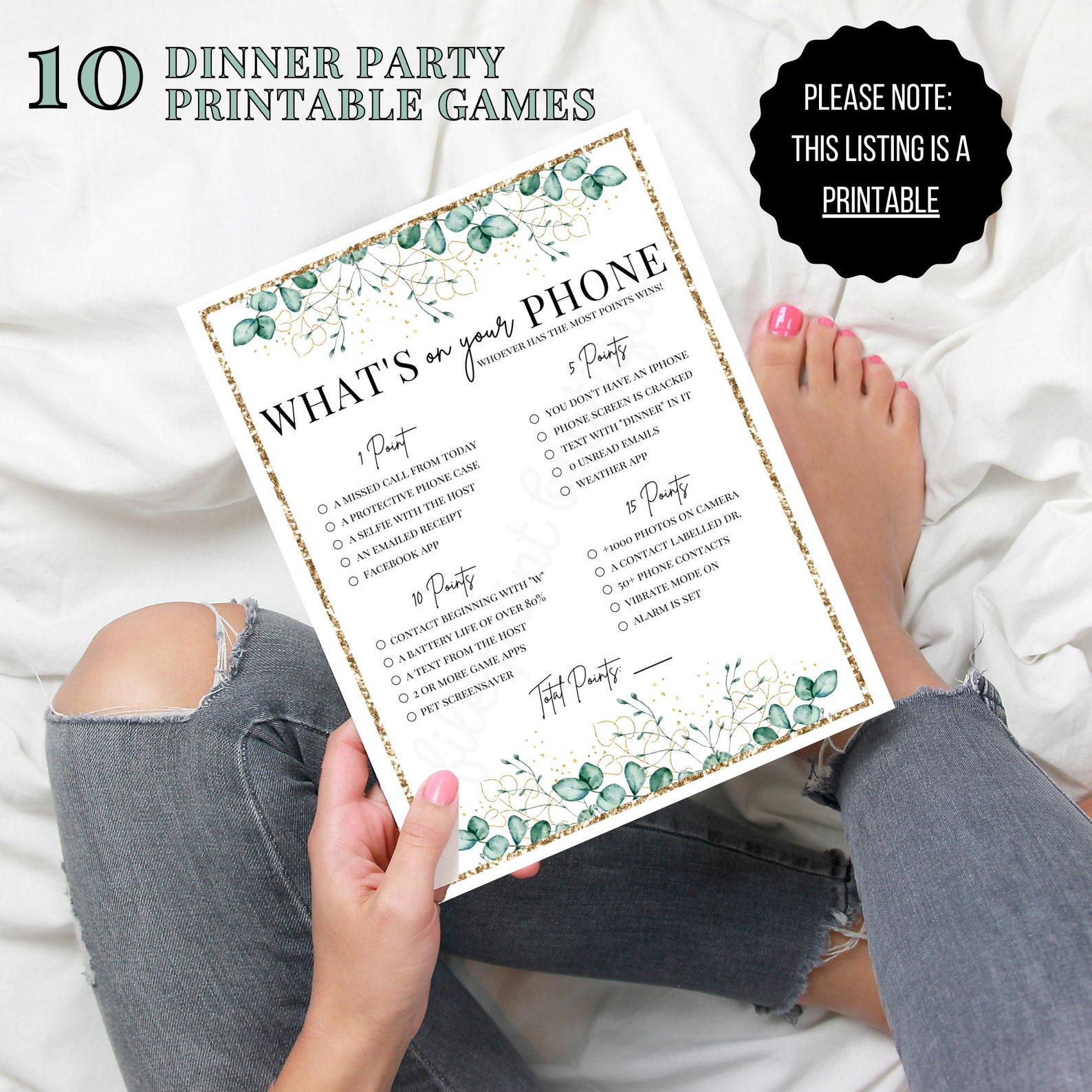 Dinner Party Games Printable Dinner Party Activities - Etsy