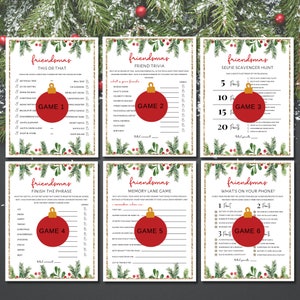 Friendsmas Games: Printable Christmas Party Game Bundle (digital ...