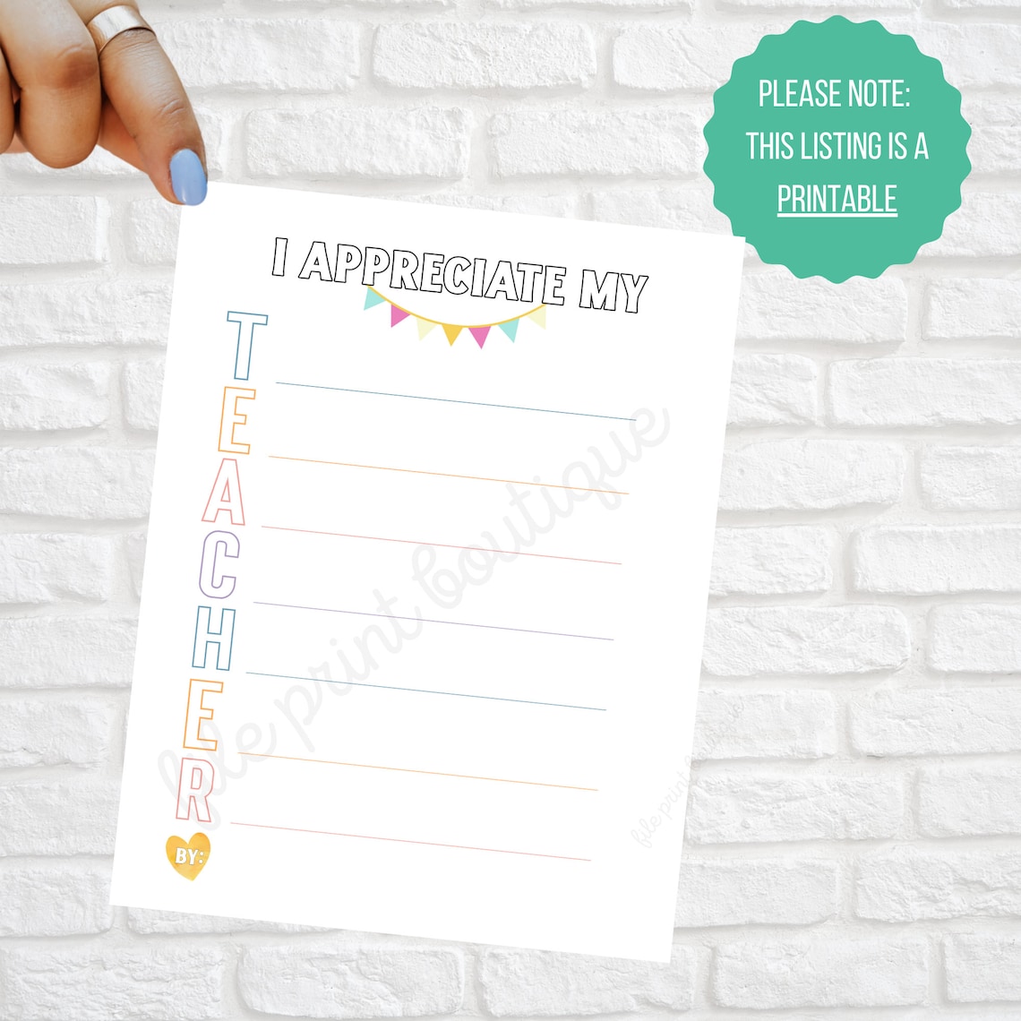 Teacher Appreciation Week Printable, Teacher Acrostic Poem, Teacher ...