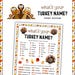 Turkey Name Creator Printable, Thanksgiving Name Creator, Fun ...