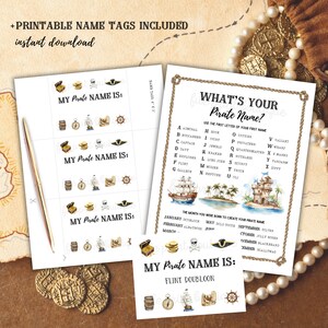 What's Your Pirate Name, Pirate Name Creator Printable, Printable ...