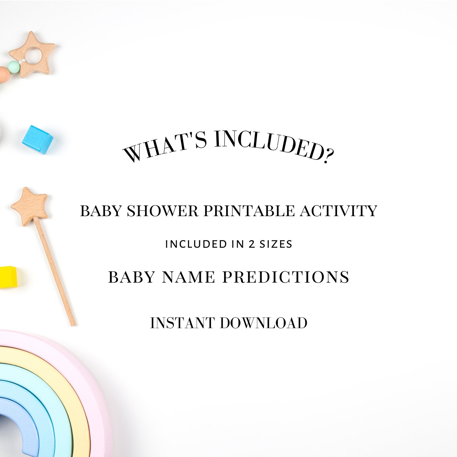 Printable Baby Predictions Game, Baby Shower Game, Gender Reveal Party ...