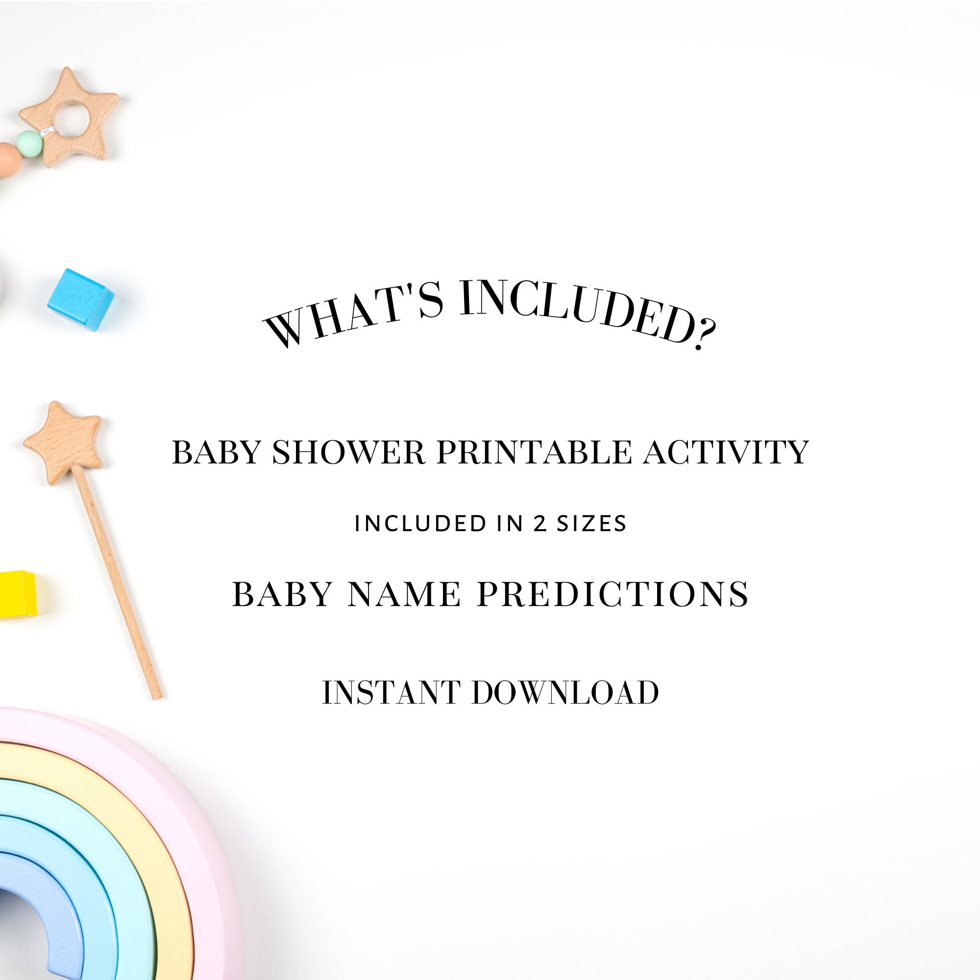 Printable Baby Predictions Game, Baby Shower Game, Gender Reveal Party ...