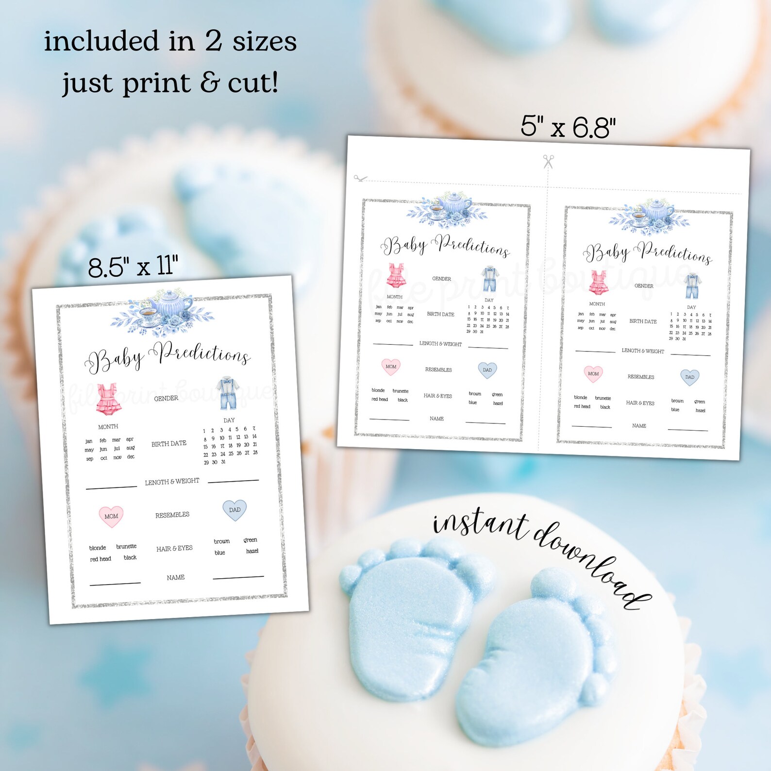 Boy Baby Shower Tea Party Games, Baby Shower Tea Party Games, Baby ...