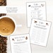 Coffee Party Games Printable: Minimalist Activity Bundle (digital ...