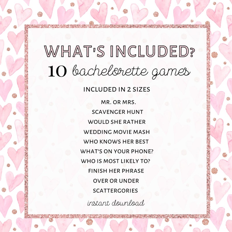 Bachelorette Party Games Printable Clean Bachelorette Party Etsy