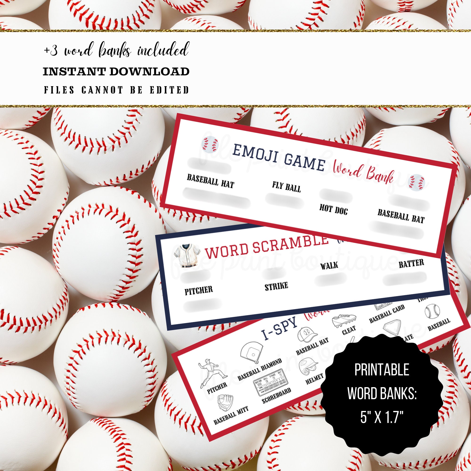 Baseball Party Games, Printable Baseball Games, Baseball Games for Kids ...