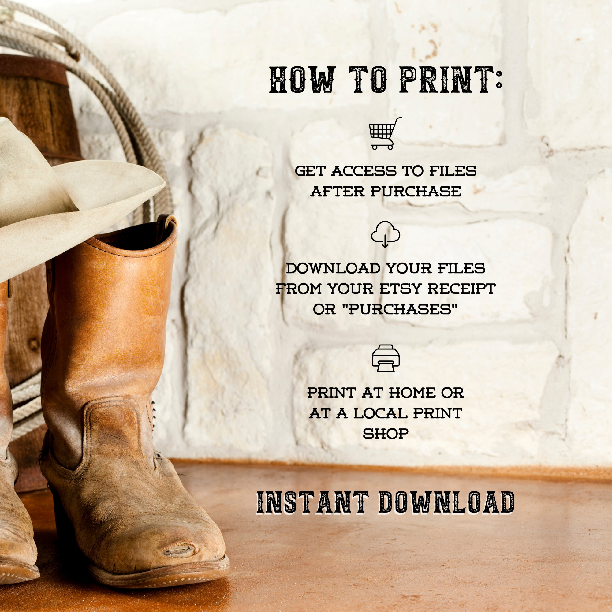 Cowboy Party Games: Printable Activities Bundle (digital Download) - Etsy