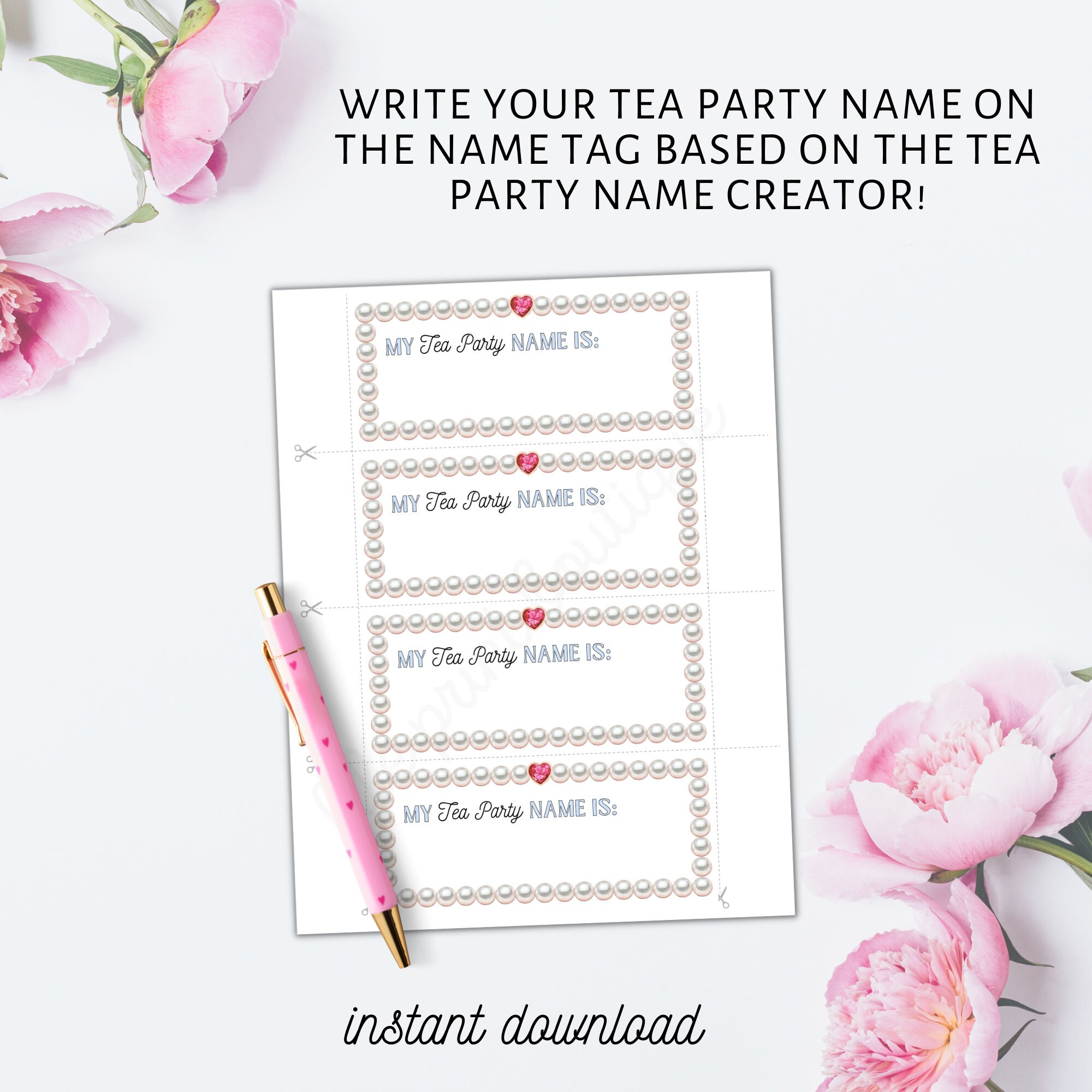 Tea Party Games for Kids Printable Printable Kid's Tea - Etsy