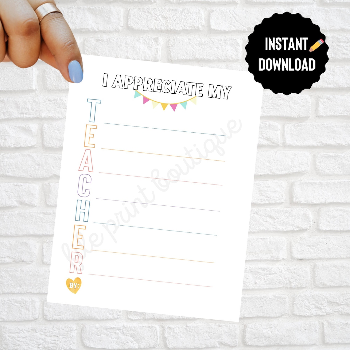 Teacher Appreciation Week Printable, Teacher Acrostic Poem, Teacher ...