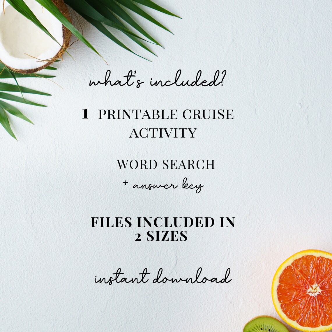 Cruise Word Search: Family Vacation Sea Day Game (printable) - Etsy