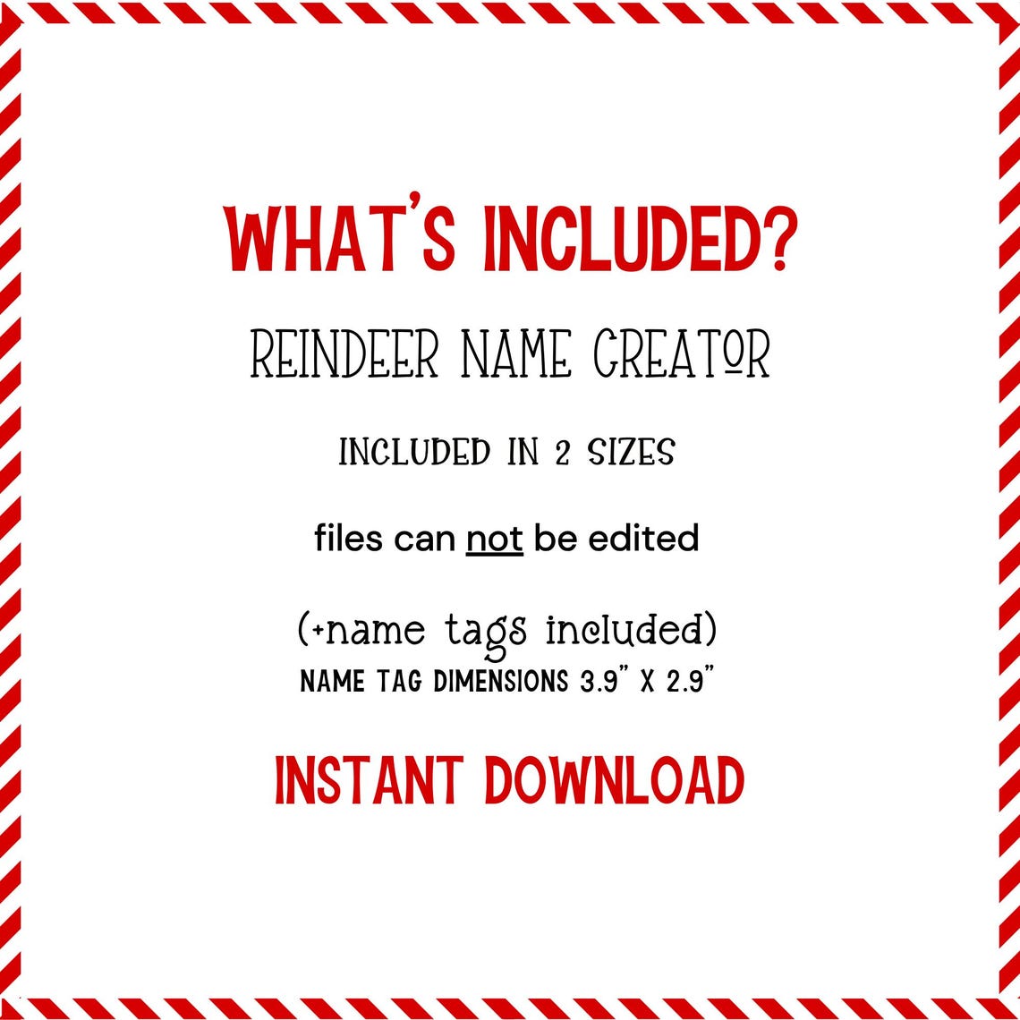 Reindeer Name Creator Printable, Printable Christmas Name Creator ...