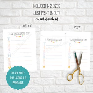 Teacher Appreciation Week Printable, Teacher Acrostic Poem, Teacher ...