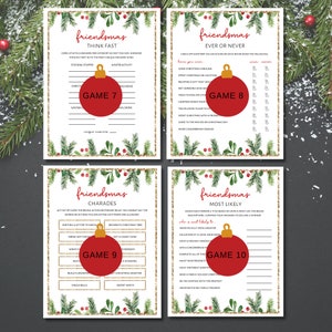 Friendsmas Games: Printable Christmas Party Game Bundle (digital ...
