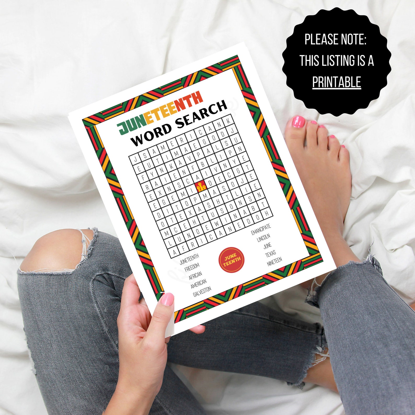 Juneteenth Printable Word Search, Juneteenth Activity for Kids ...