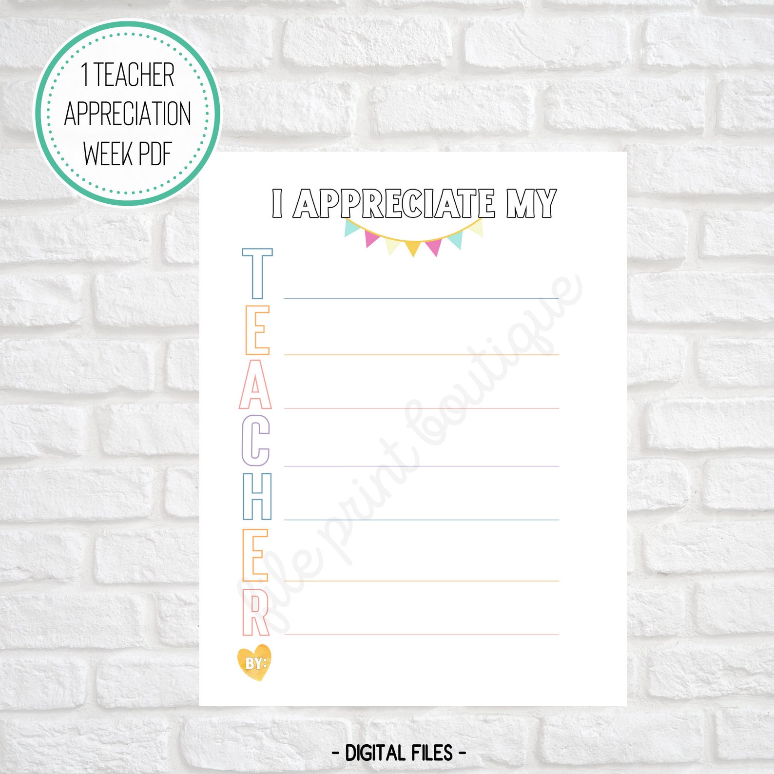 Teacher Appreciation Week Printable, Teacher Acrostic Poem, Teacher ...