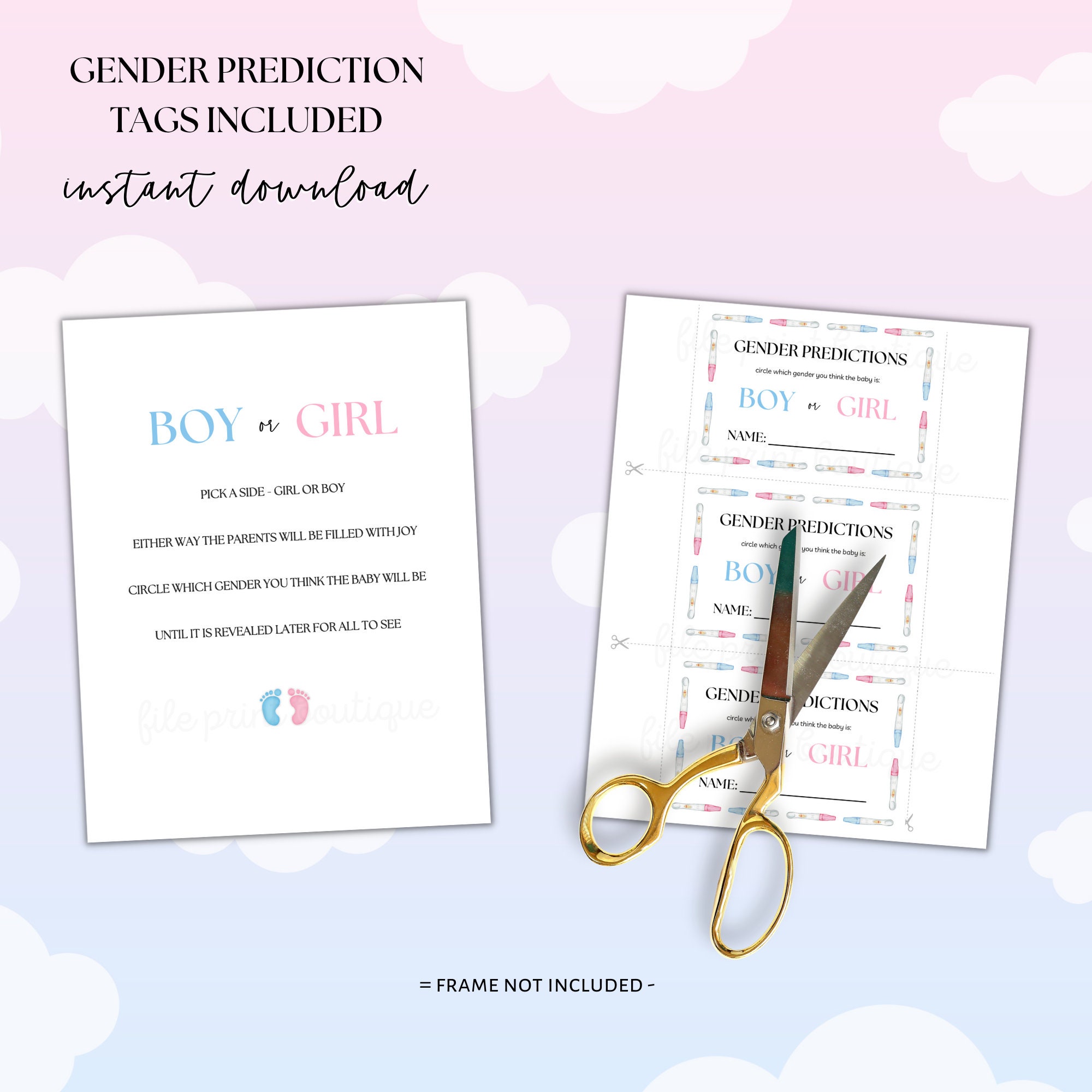 Gender Reveal Party Games Printable Gender Reveal Activities - Etsy