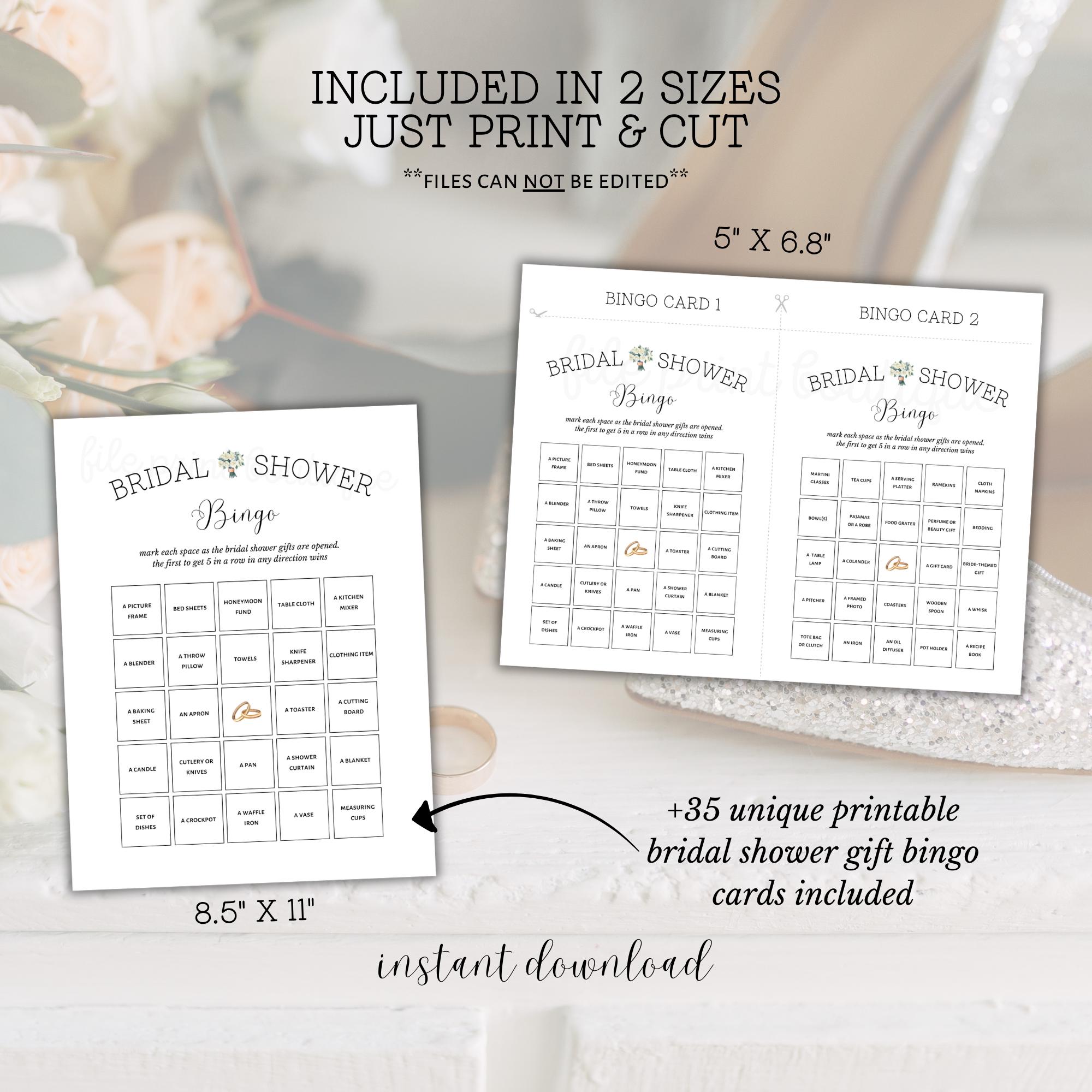 Bridal Shower Games Bundle: 13 Printable Activities (digital Download ...