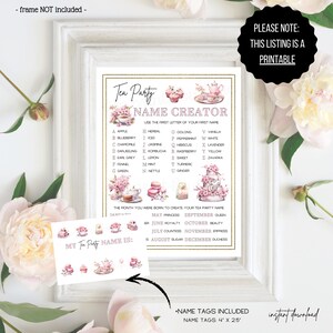 Mother's Day Tea Party Printable Games, Tea Party Activities, Mother's ...