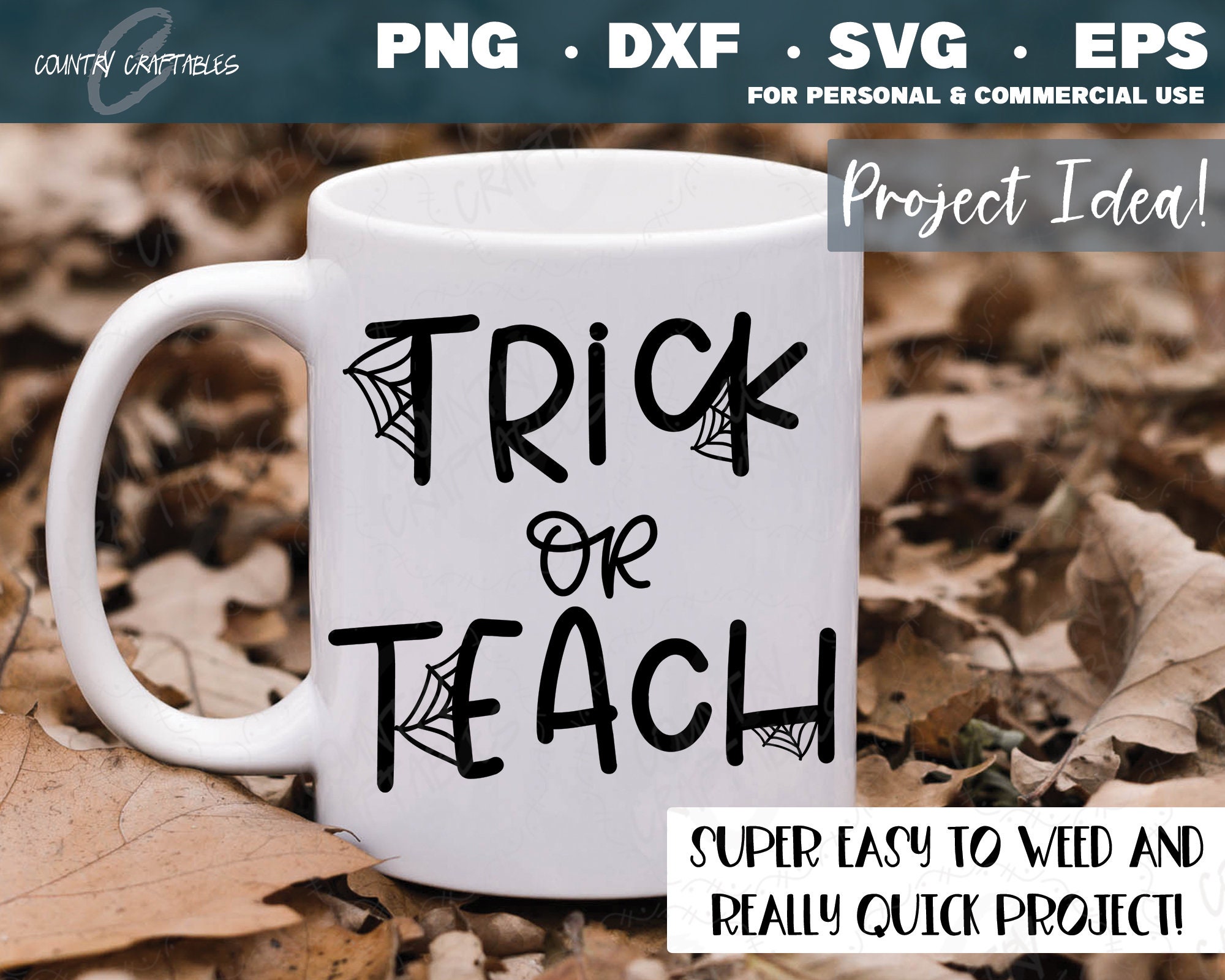 Trick or Teach SVG Teacher Halloween SVG Halloween Svg - Etsy