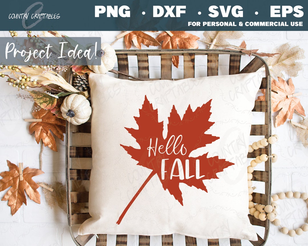 Hello Fall SVG, Fall SVG, Leaves Svg, Autumn Svg, Fall Leaves SVG, Fall ...