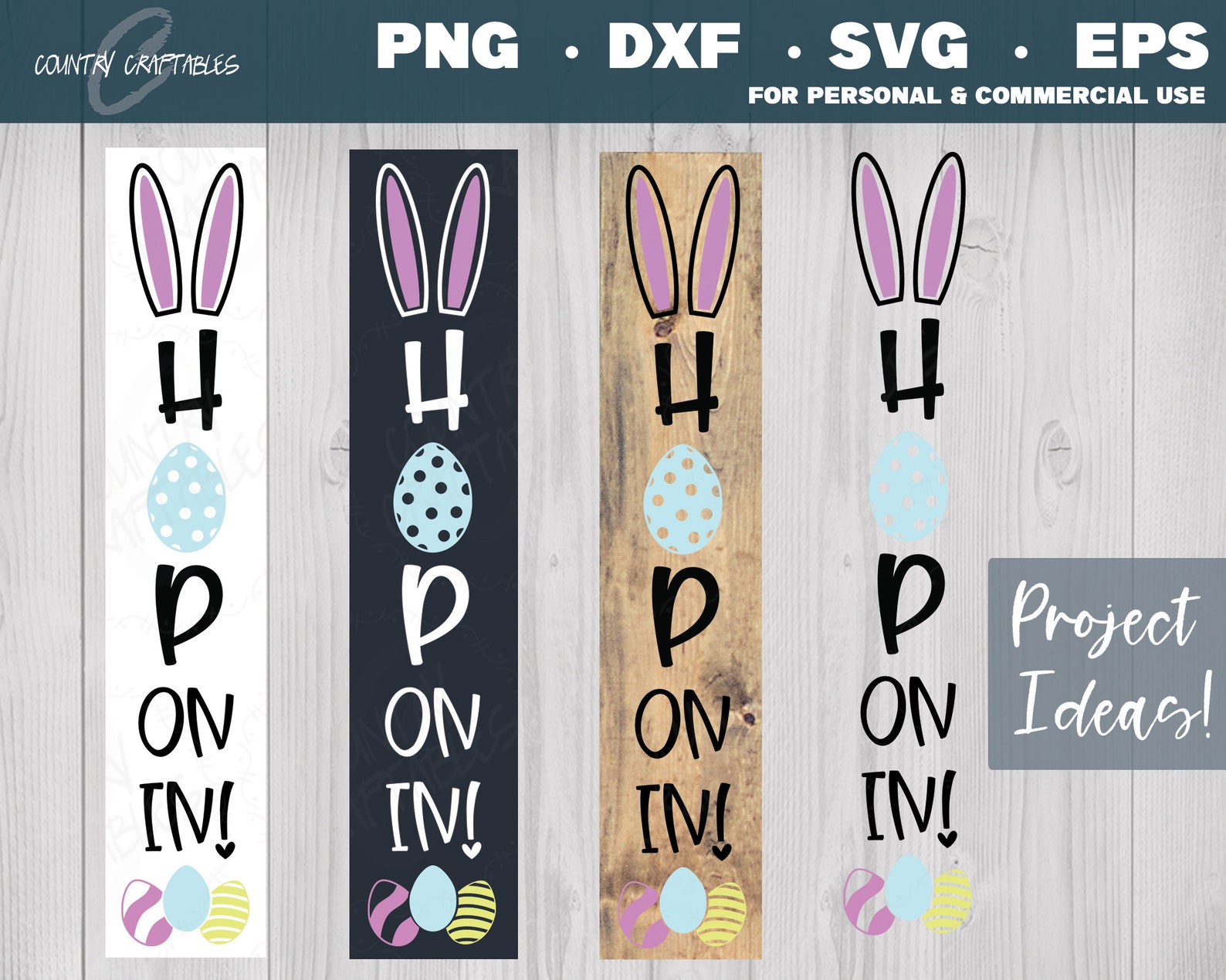 Hop on in Svg Porch Sign Svg Vertical Sign Svg Easter Decor - Etsy