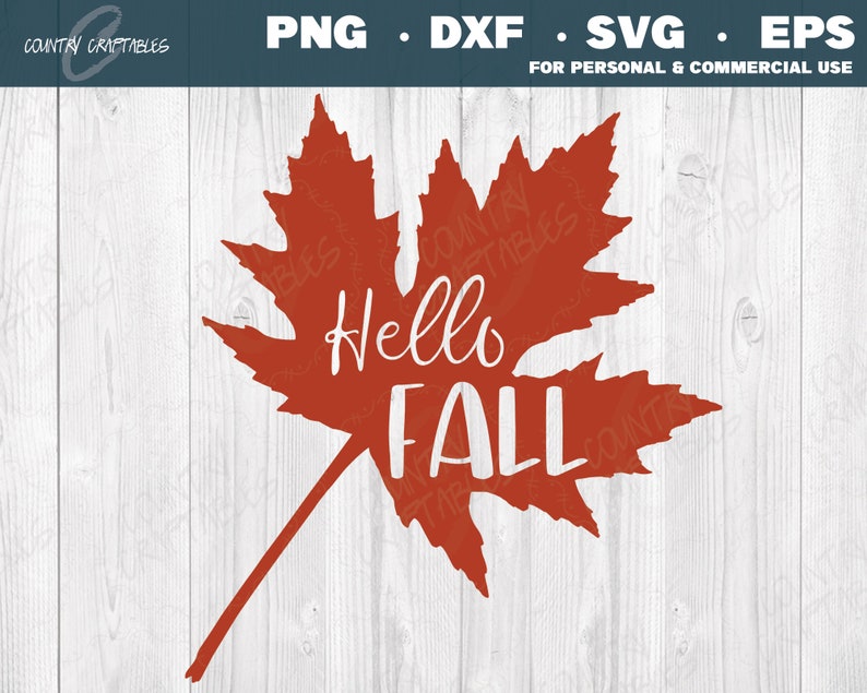Hello Fall SVG Fall SVG Leaves Svg Autumn Svg Fall Leaves - Etsy