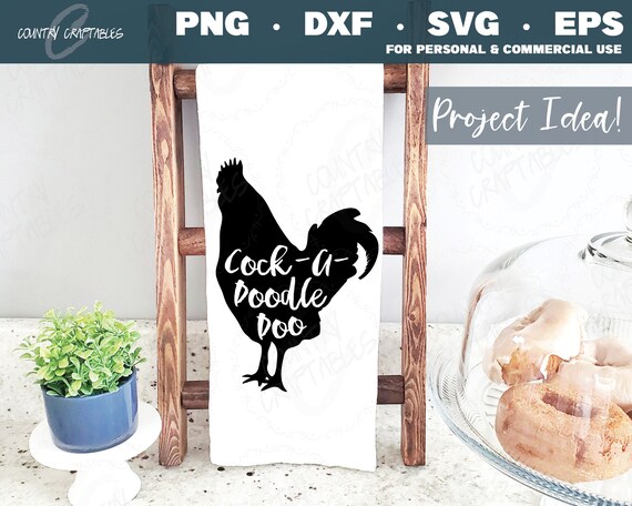 Rooster SVG Rooster Silhouette Farmhouse Decor Kitchen SVG | Etsy