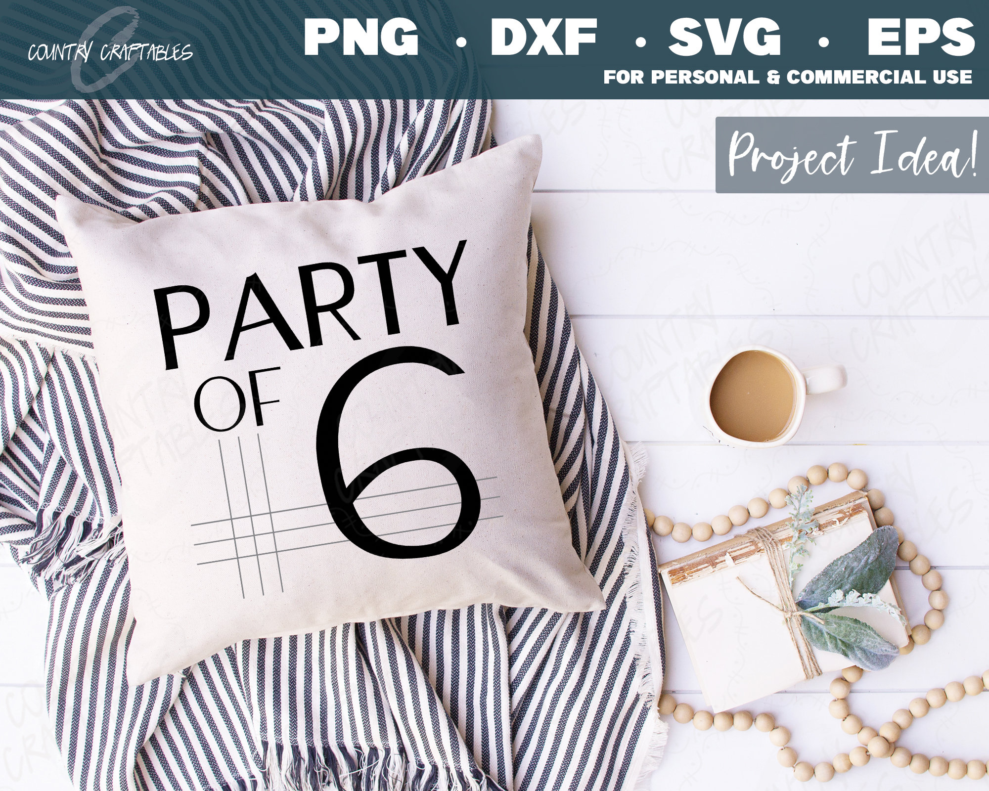 Party of 6 Sign Svg Rustic Party of SVG Tiered Tray Sign - Etsy