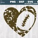Football Heart SVG, Football SVG Bundle, Distressed Football Svg ...