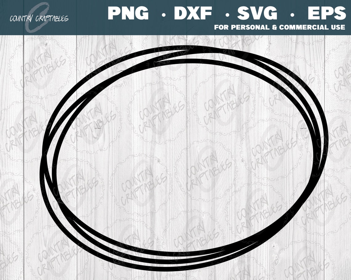 Oval Frame Svg Oval Frame Png Border Svg Thick Layered Oval - Etsy