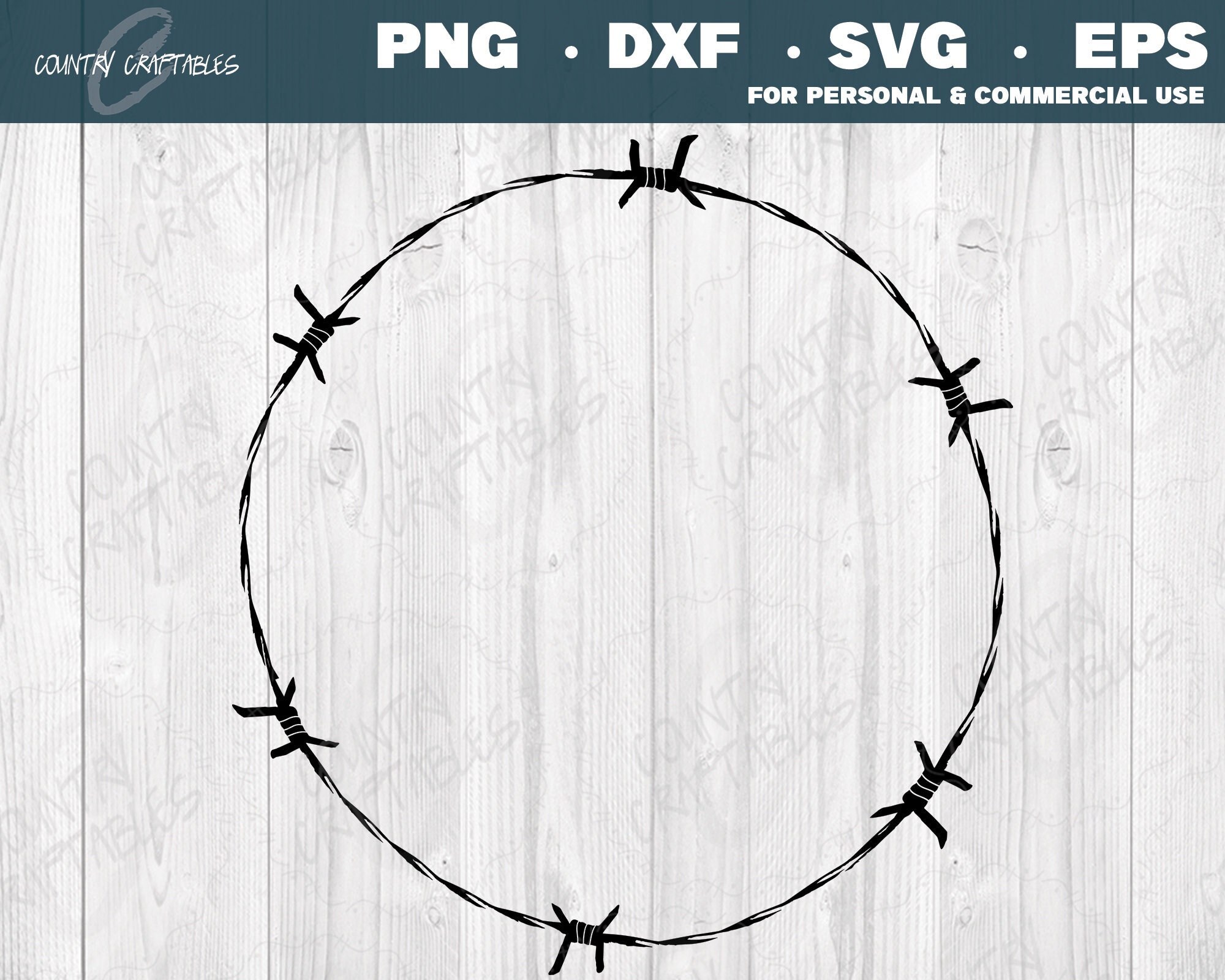 Barbed Wire SVG Circle Frame Svg Circle Border Svg Farm - Etsy