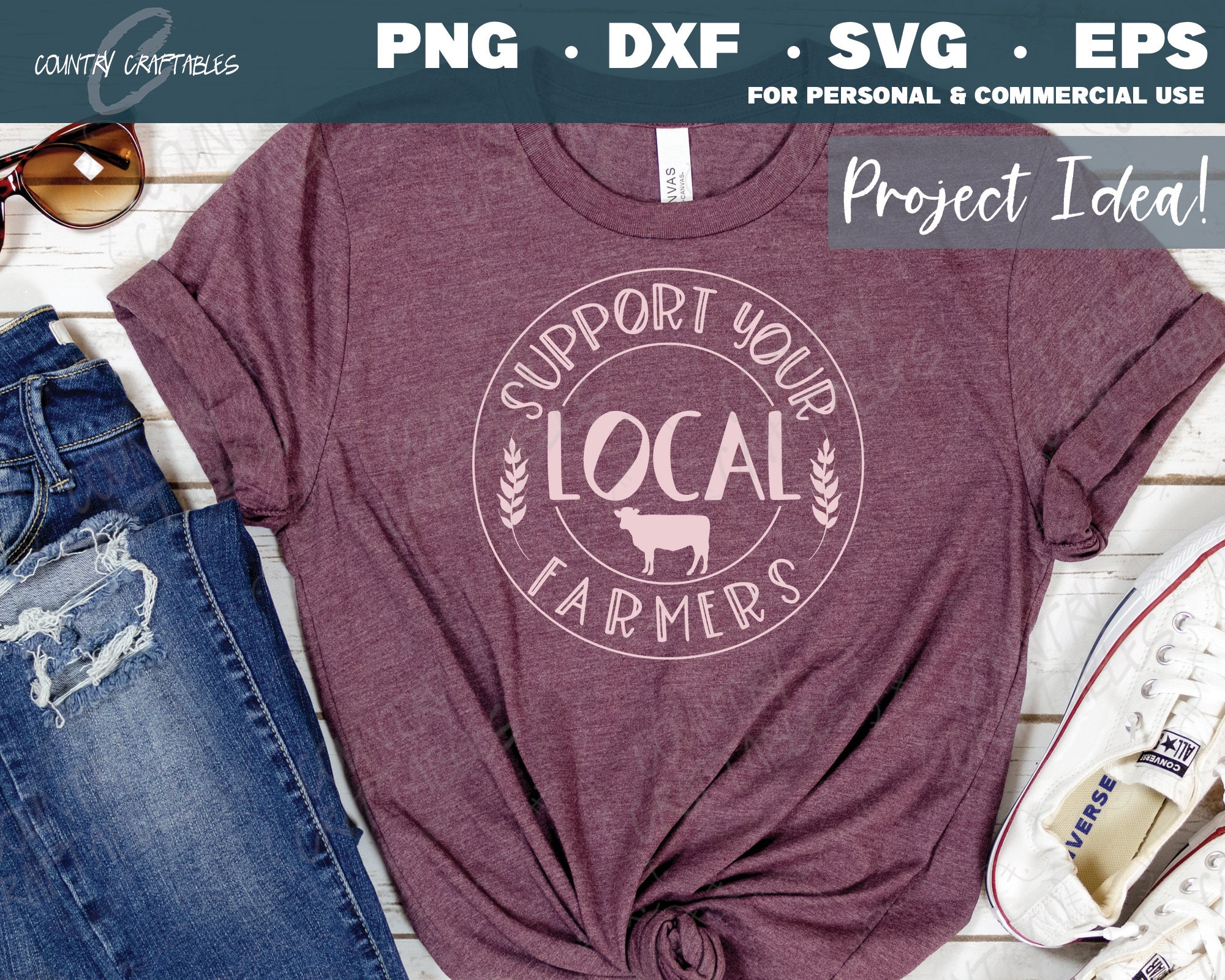 Support Your Local Farmers SVG Farmer Svg Farm Svg Farm - Etsy