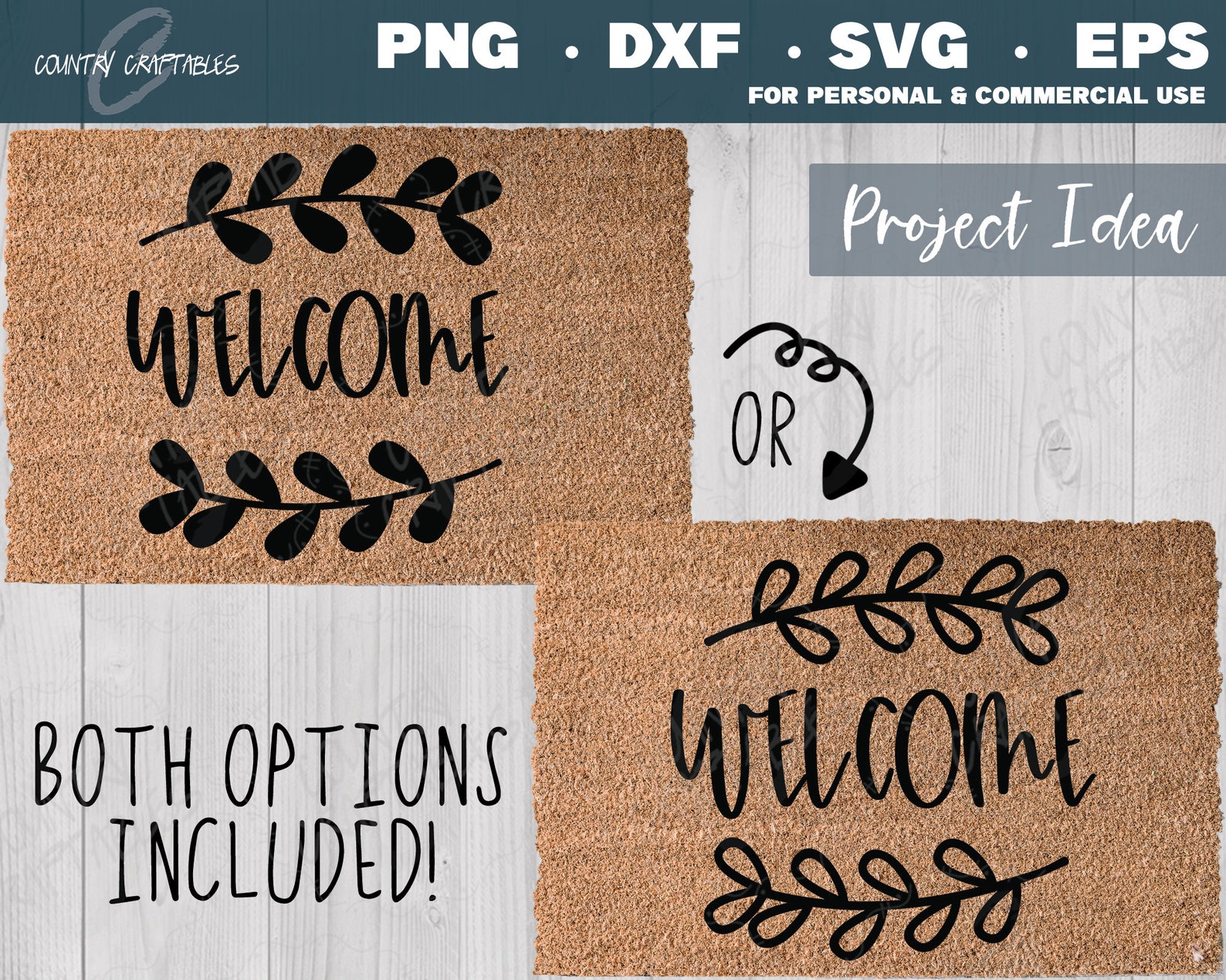 Front Porch Svg Doormat Svg Welcome Cut File Rustic - Etsy