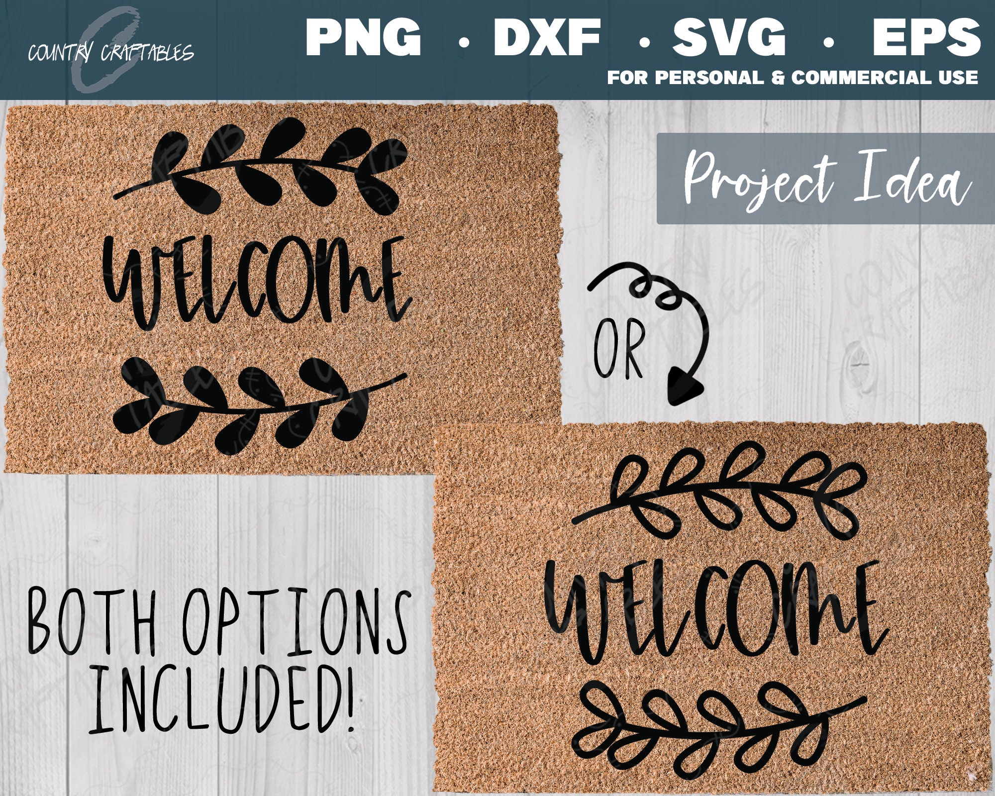 Front Porch Svg Doormat Svg Welcome Cut File Rustic - Etsy