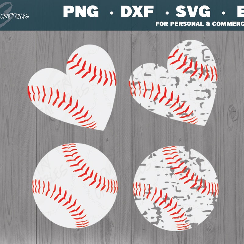 Baseball Heart Svg - Etsy