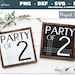 Party of 2 Sign Svg, Rustic Party of SVG, Tiered Tray Sign Svg, Party ...