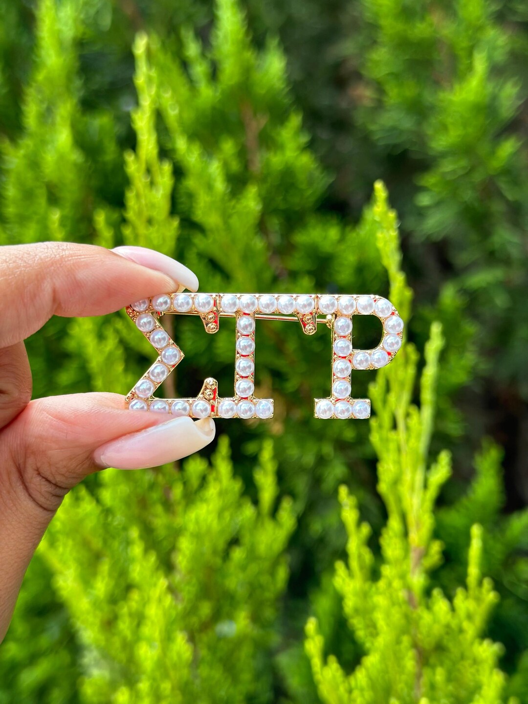 SGRHO Pearl Brooch Pin - Etsy