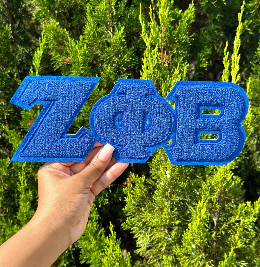 ZPB Greek Letters Iron on Patch - Etsy