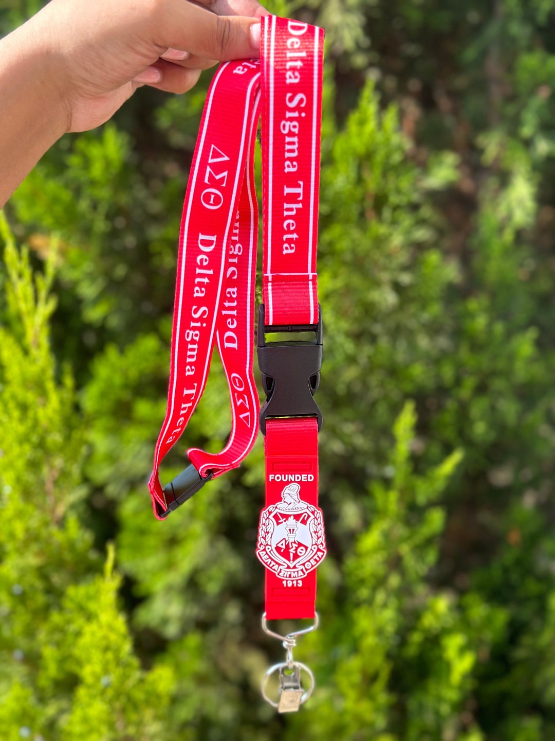DST Red & White Emblem Lanyard - Etsy