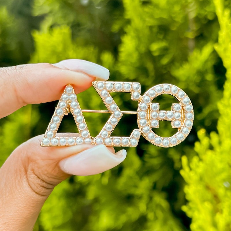 Gold Dst Sorority Pins - Etsy