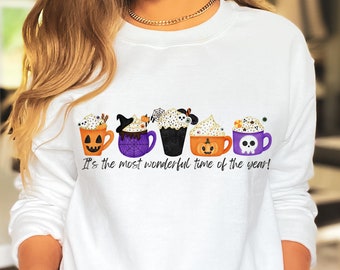 Cozy Spooky Inspired Crewneck Sweater Mushroom Ghostie - Etsy