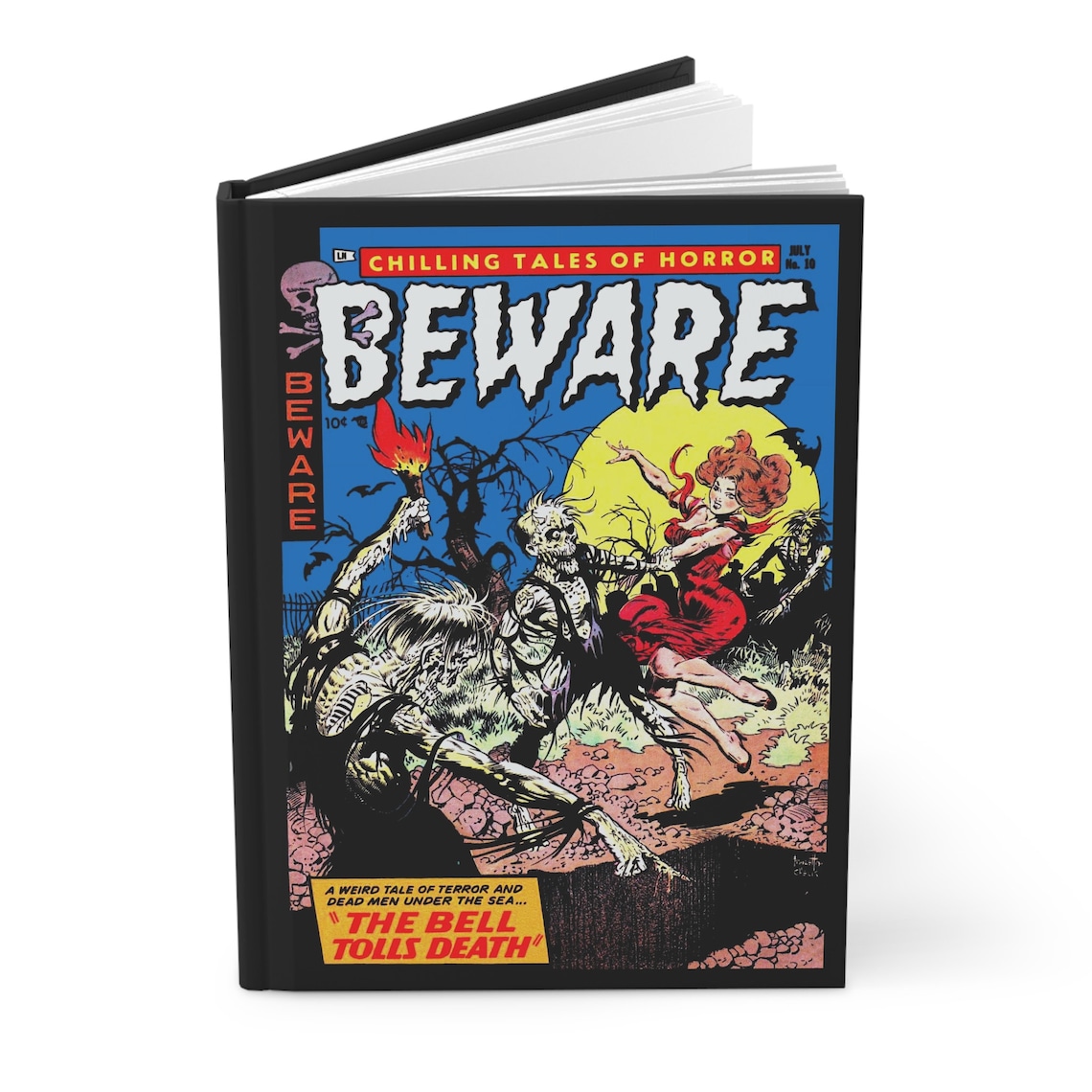 Vintage Comic Book 1954 Beware Number 10 Hardcover Journal, Halloween ...