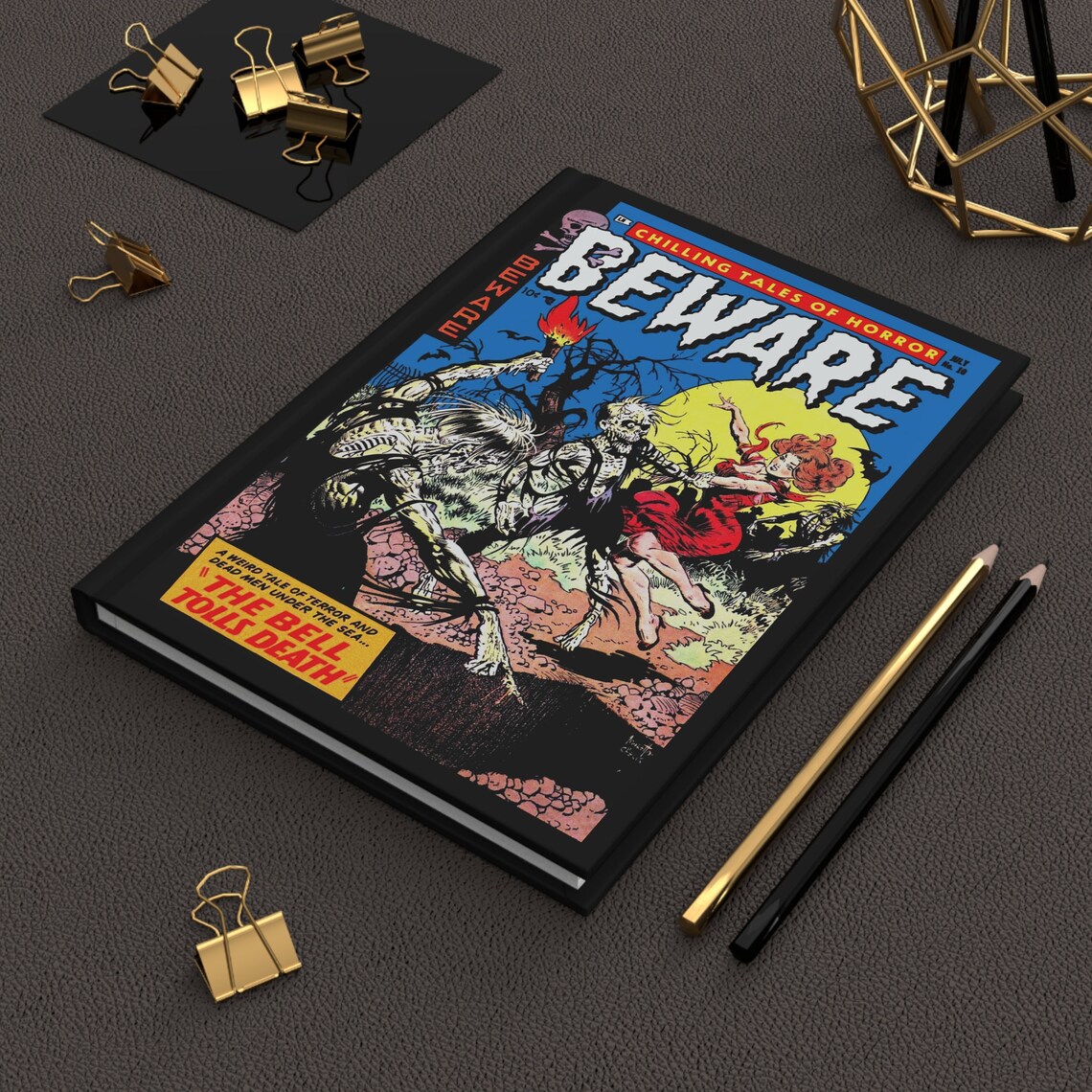 Vintage Comic Book 1954 Beware Number 10 Hardcover Journal, Halloween ...