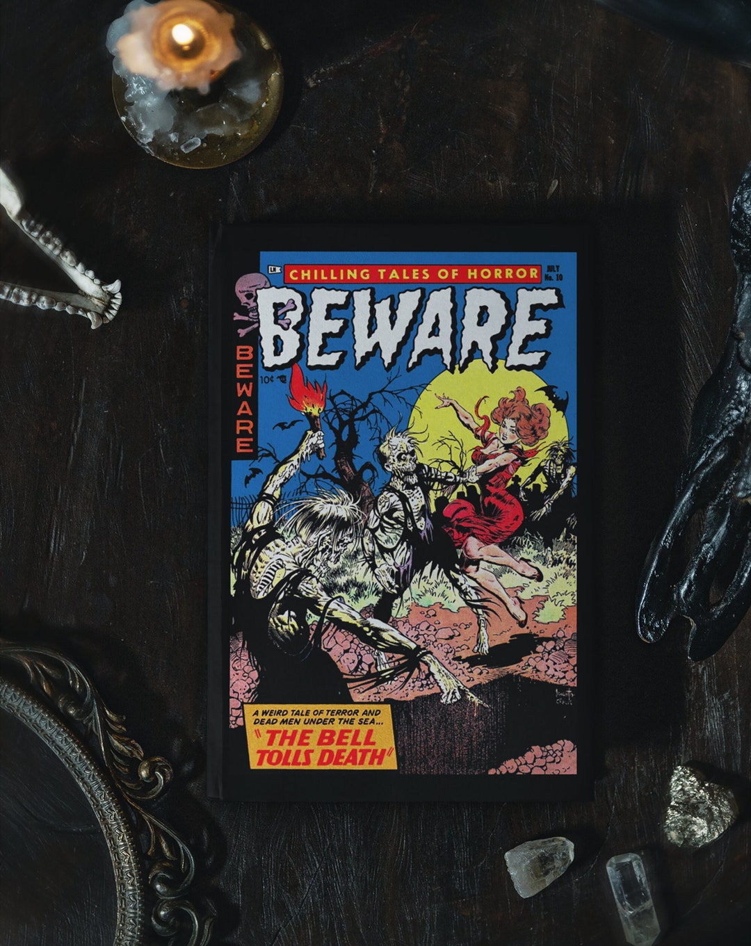 Vintage Comic Book 1954 Beware Number 10 Hardcover Journal, Halloween ...