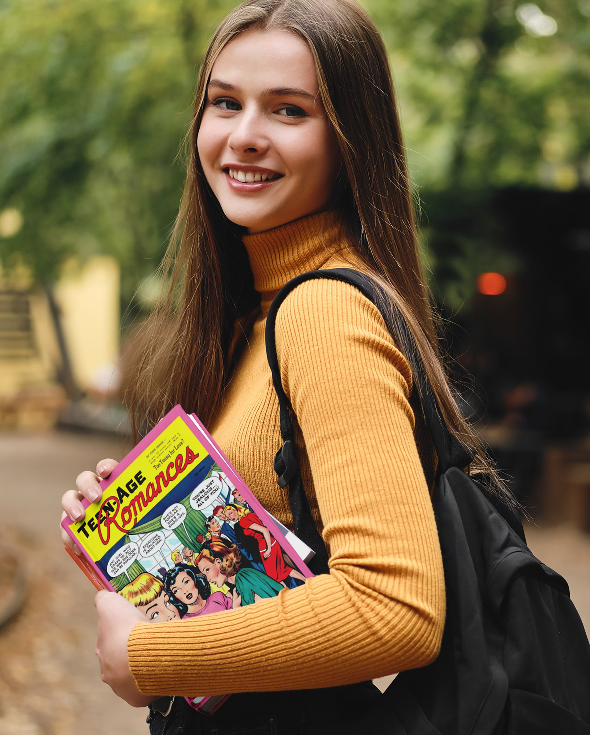 Teens Cartoon Back to School Comic Hardcover Journal Retro Comic Book ...